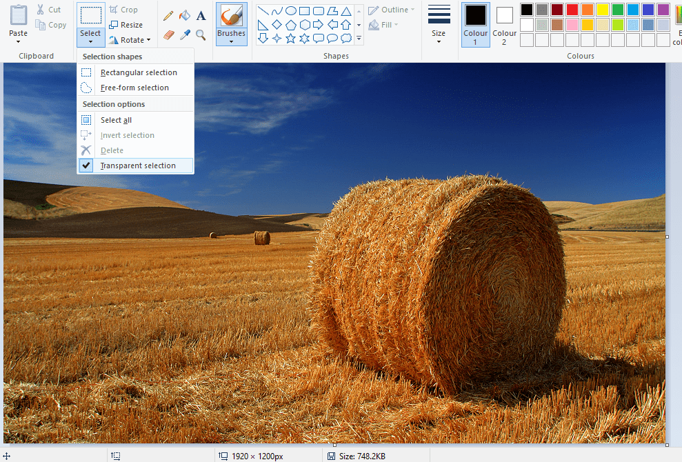 How To Make Background Transparent In Paint 